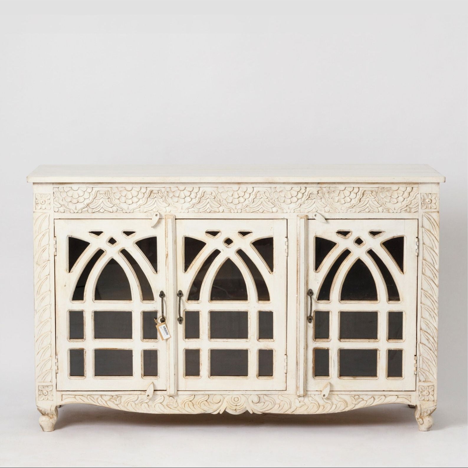 Comoda Indiana cu Usi din Sticla – Exotique Romania